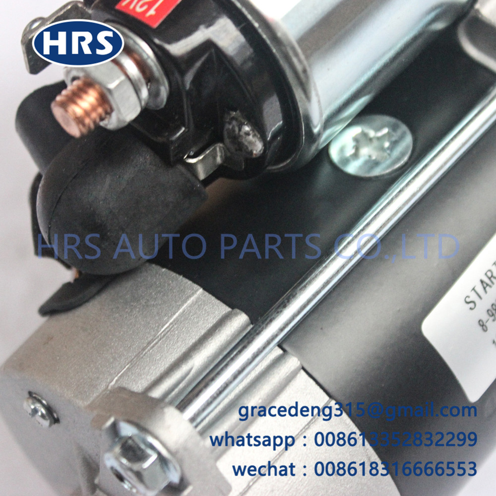 8-98028-198-0 8-97365-824-0 ISUZU DMAX 4JJ1 12V 2.3KW 9T Starter motor ...